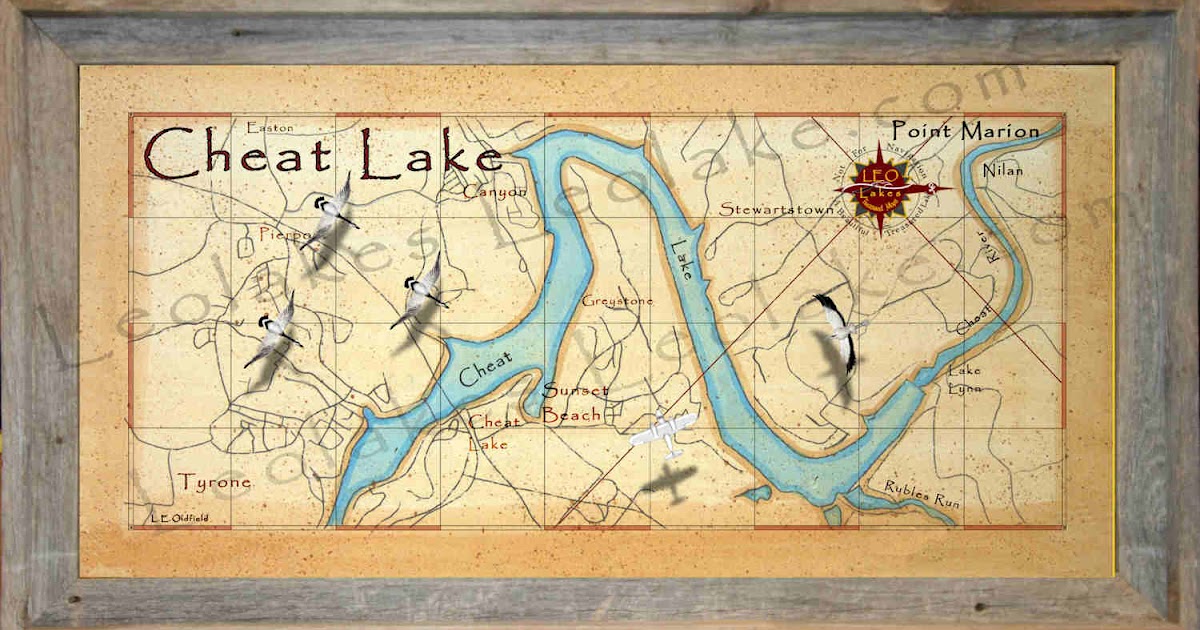 Old field Studio & Leo Lakes: Lake Decor Maps