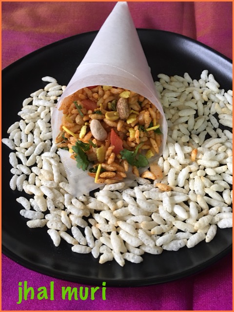 Jhal Muri ~~ Spicy Puffed Rice - From Sushma's Kitchen