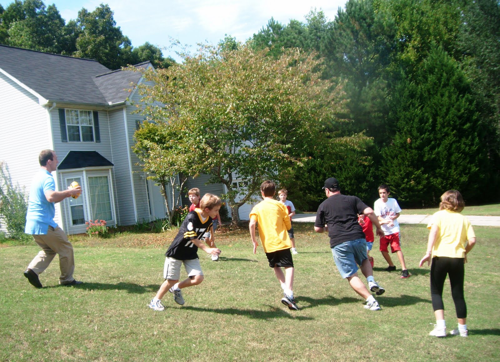 365 DAYS OF FUN WITH THE GREENETEAM: Day 104.... Neighborhood football game