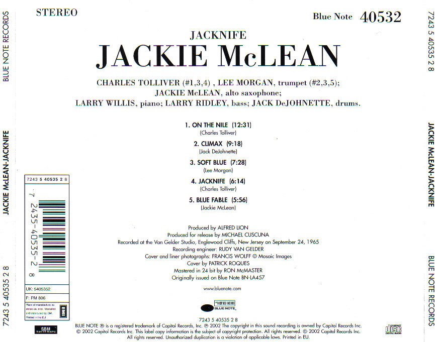 jazz session coffee: Jacknife - Jackie McLean