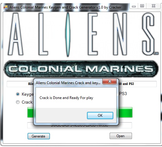 Aliens Colonial Marines Crack and Keygen Generator