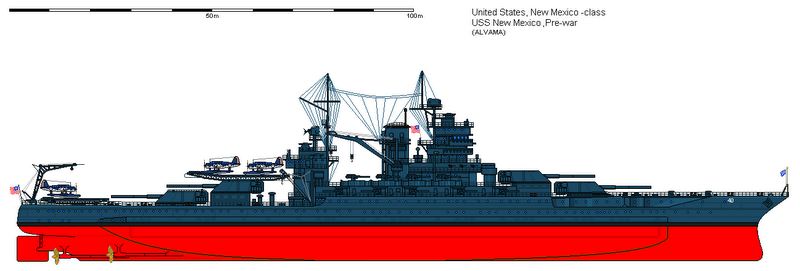 WARSHIPSRESEARCH: American battleship USS New Mexico (BB-40) 1915-1947
