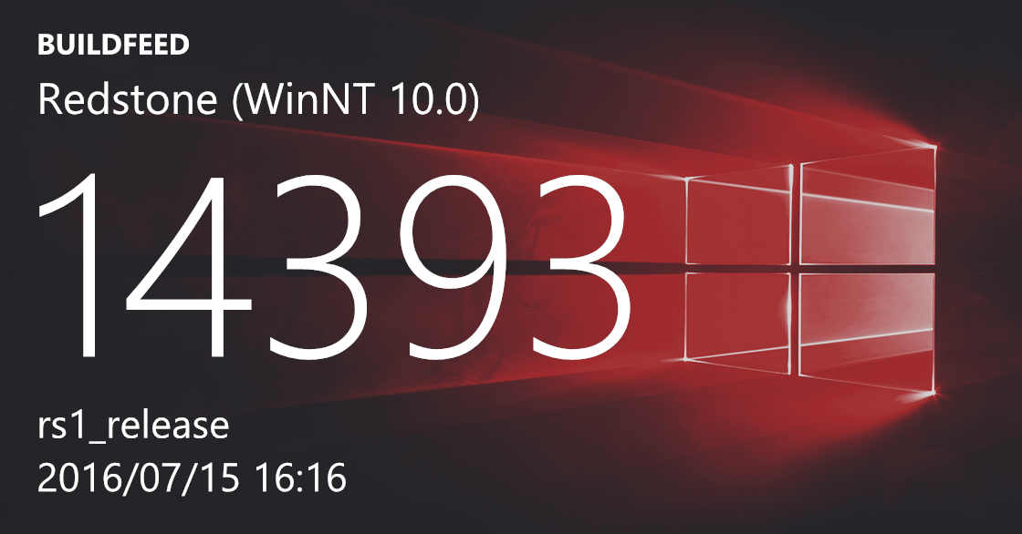 Windows 10 Version 1607 Anniversary Update RTM 14393.0 with VLSC