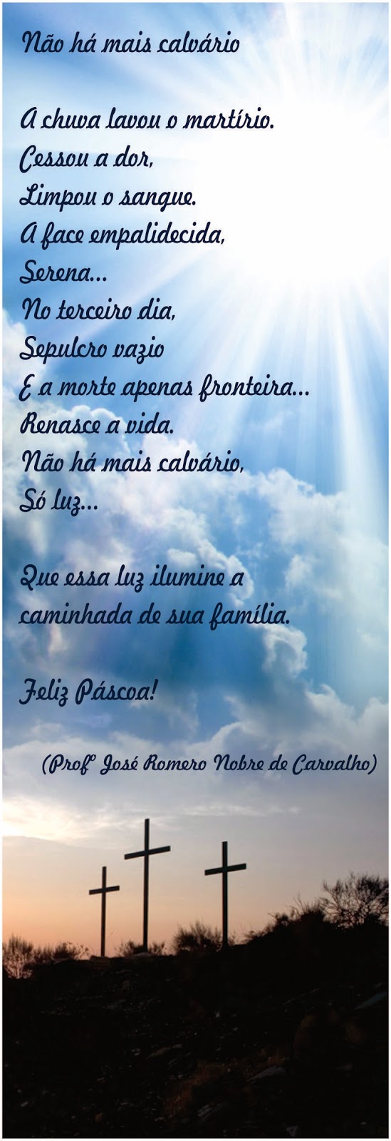 José Romero Nobre de Carvalho: Poema de Páscoa