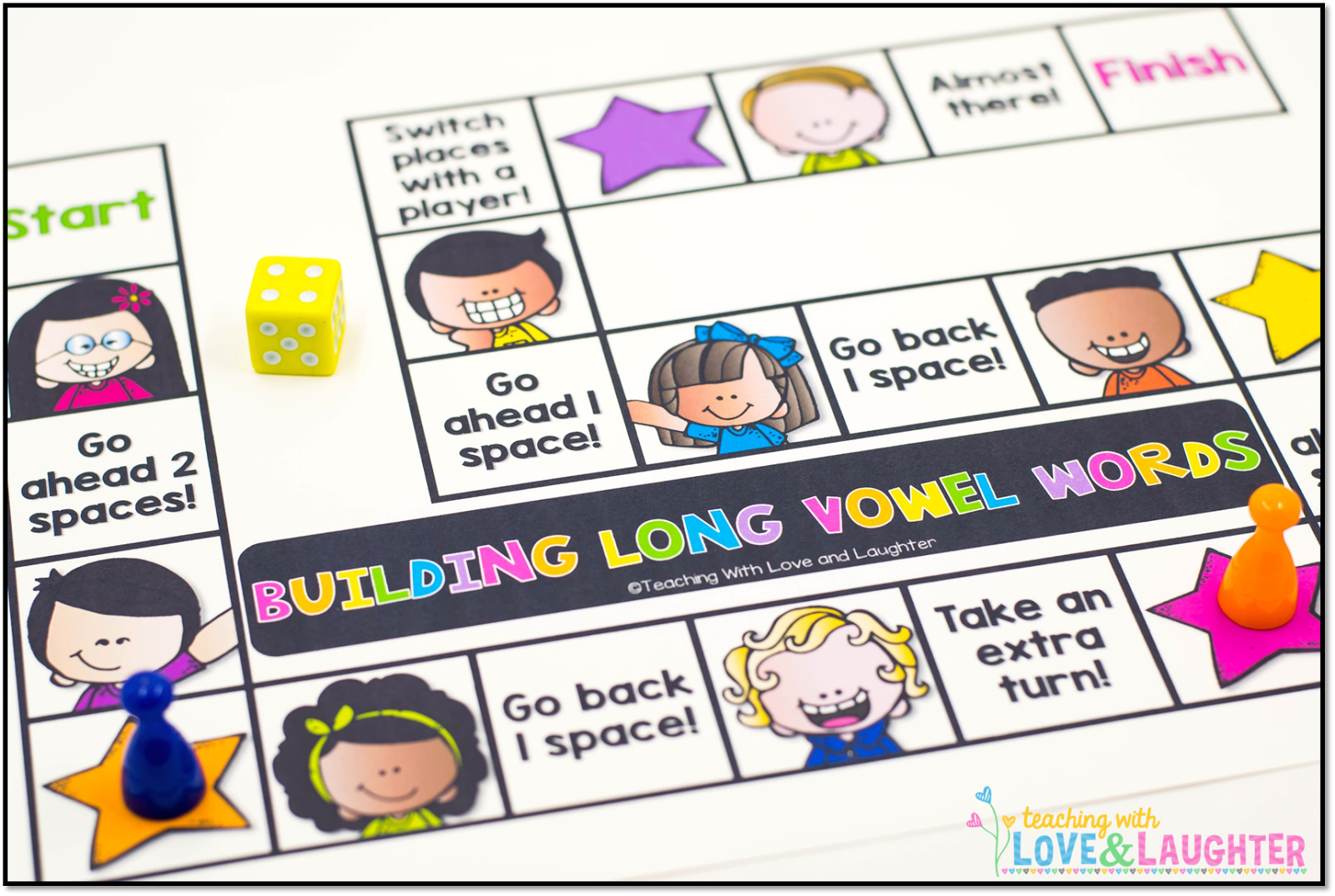 Teaching With Love and Laughter: Building Long Vowel Words Small Group Game