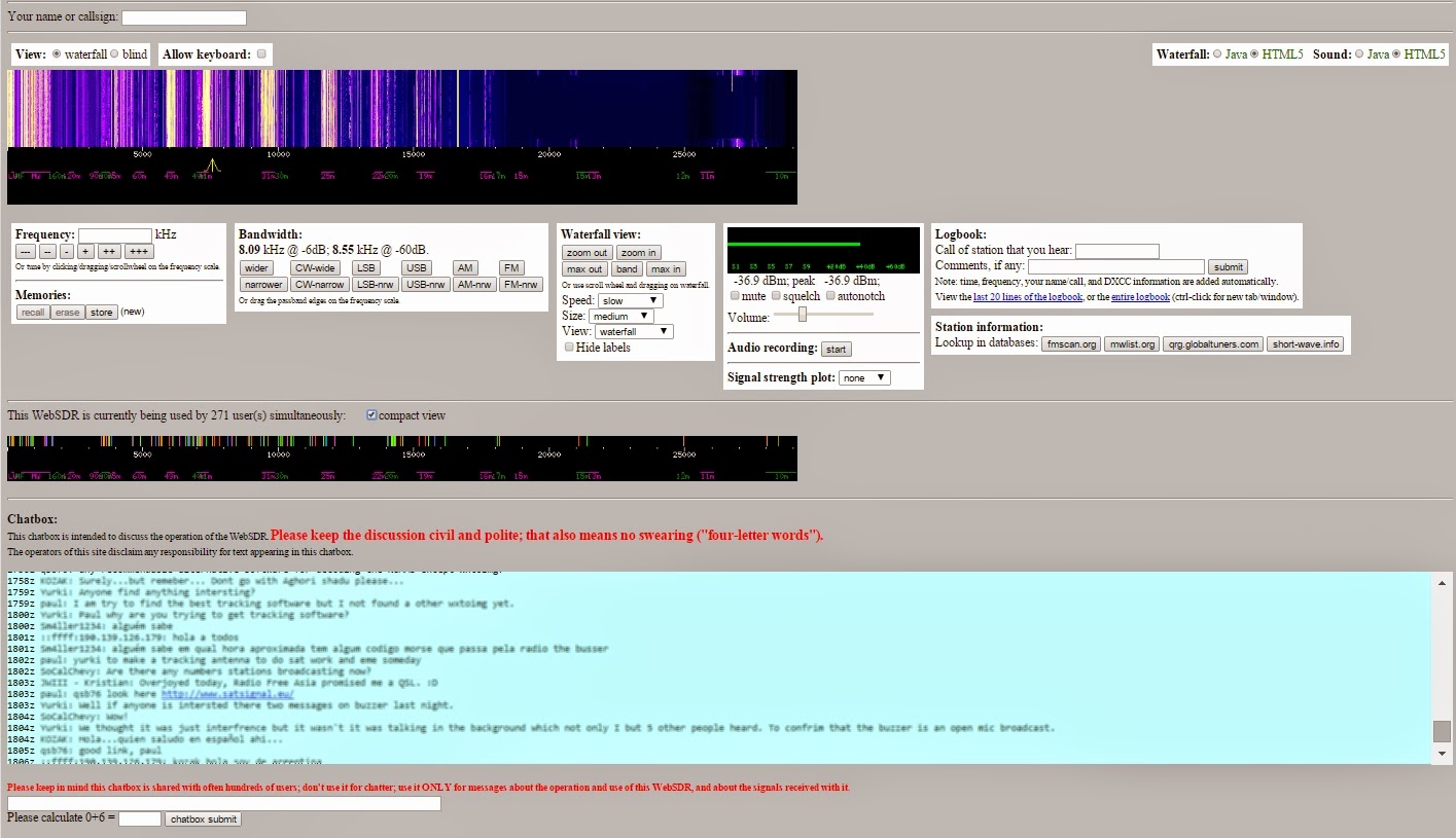 UTwente WebSDR Help/Tutorial: Basics of Navigation