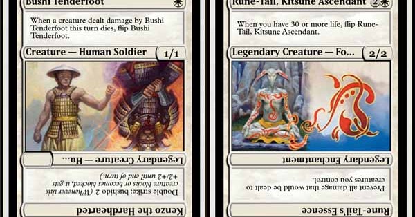 Magic the Gathering Adventures: Kamigawa Block Flip Cards