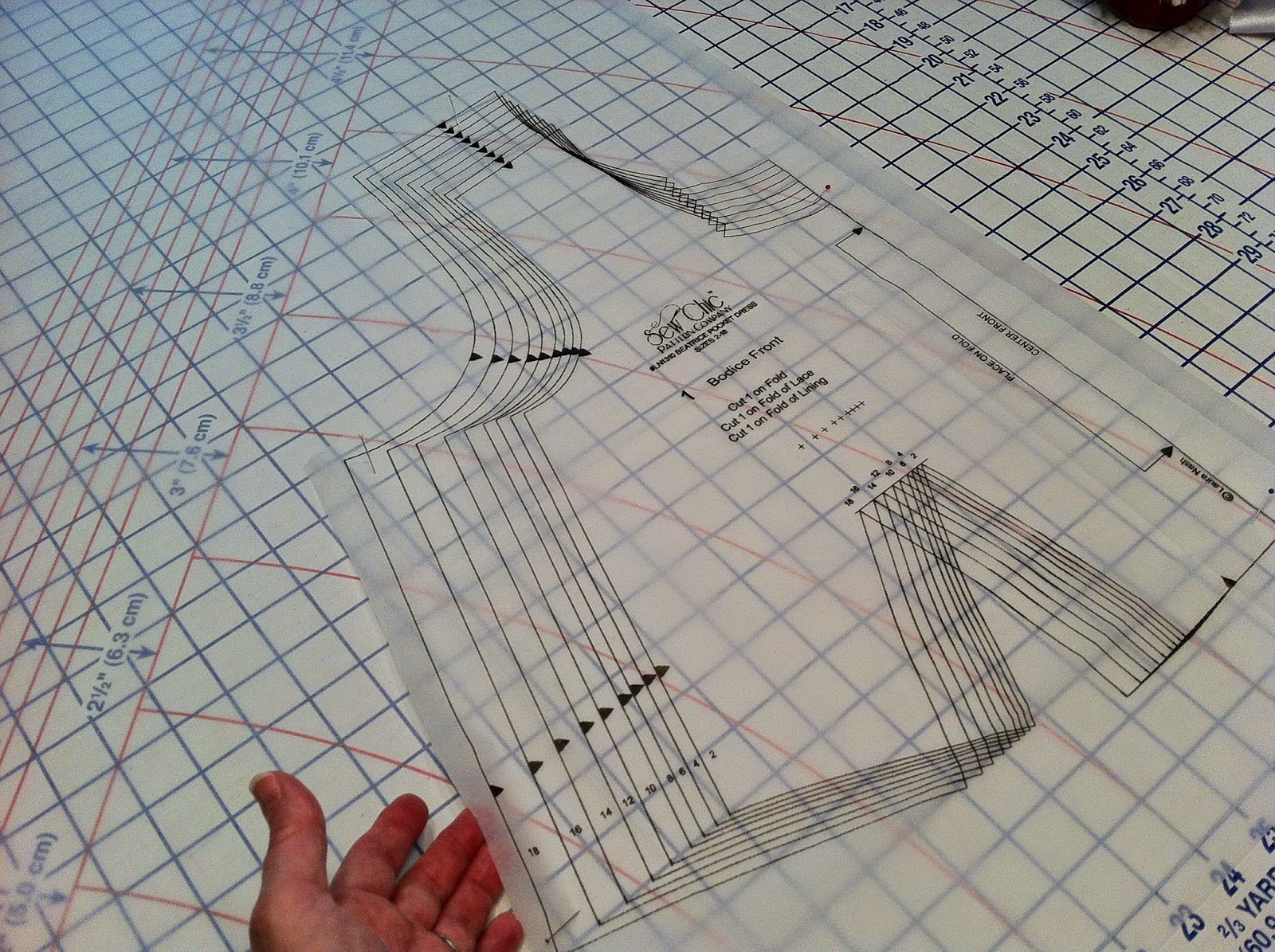 Sew Chic Pattern Company: Pattern Resizing Tutorial Part 1: Small to Large