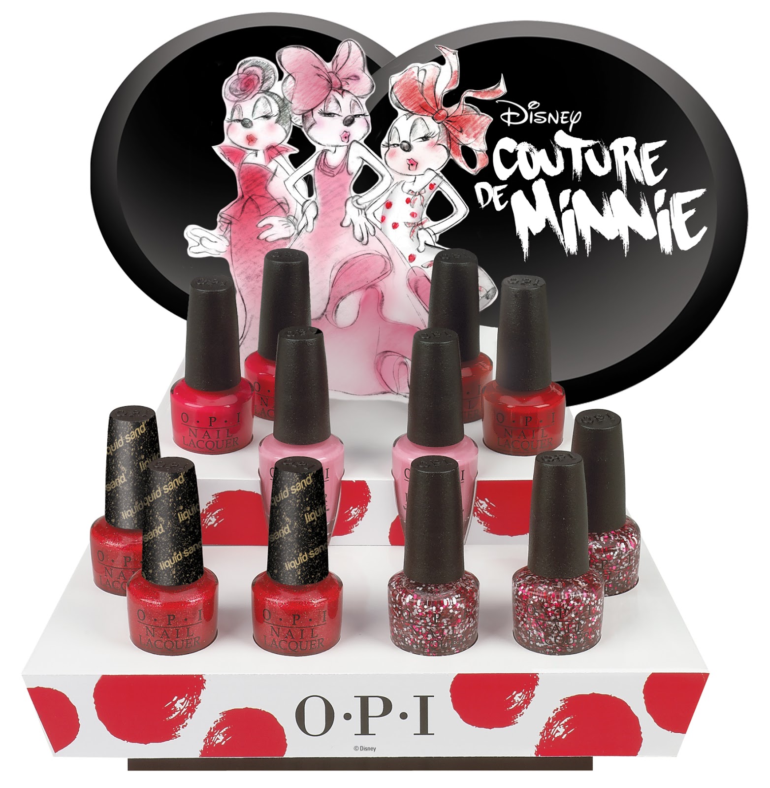 Kakine Nail Art: OPI A Definite Moust-Have (Couture de Minnie)