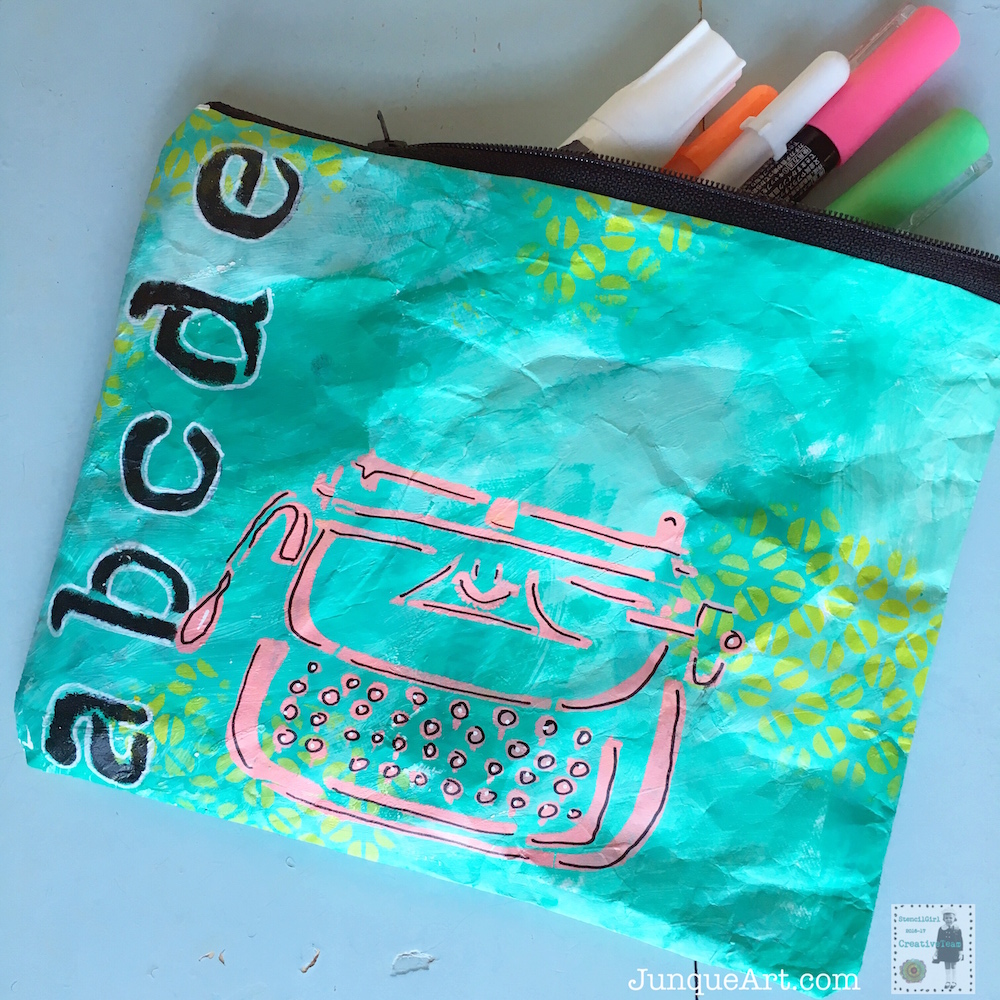 StencilGirl® Talk: A Fun Pencil Case