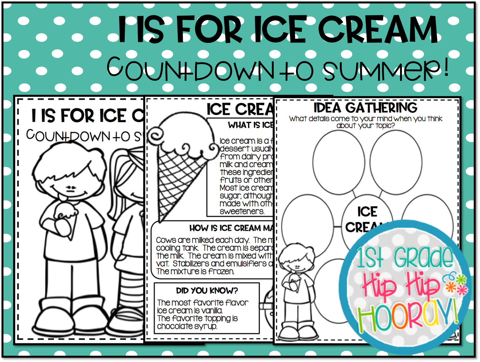 1st Grade Hip Hip Hooray!: ABC Countdown to Summer!
