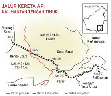 Rel KA Dibangun di Kalimantan ~ Indonesia Teknologi
