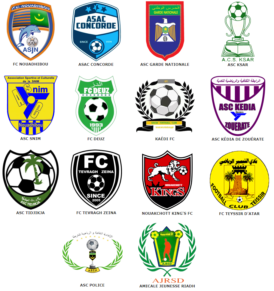 World Football Badges News: Mauritania - 2017/18 Ligue 1