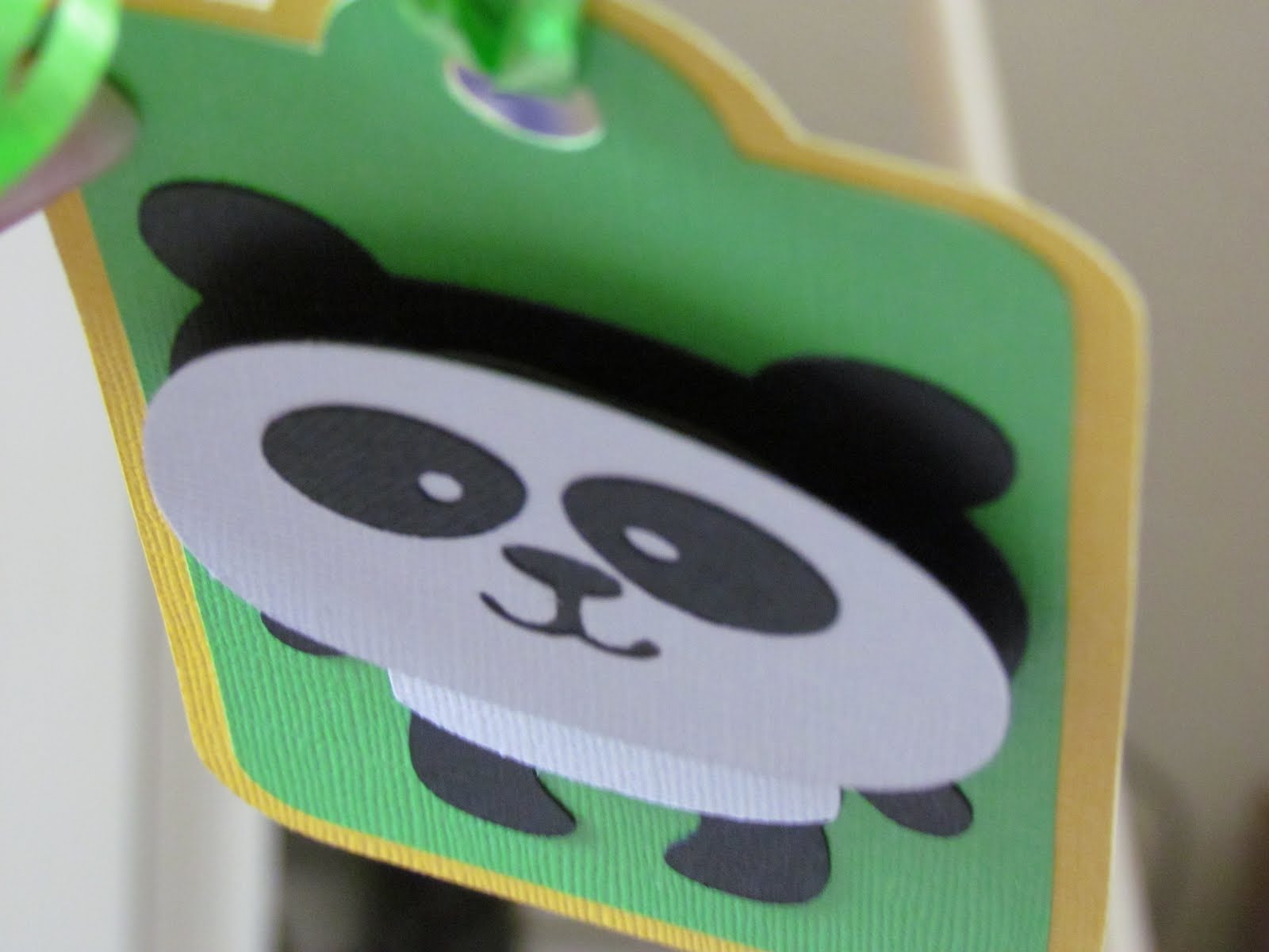 Sharon Langford Designs: Panda Tags...with Wobblers!