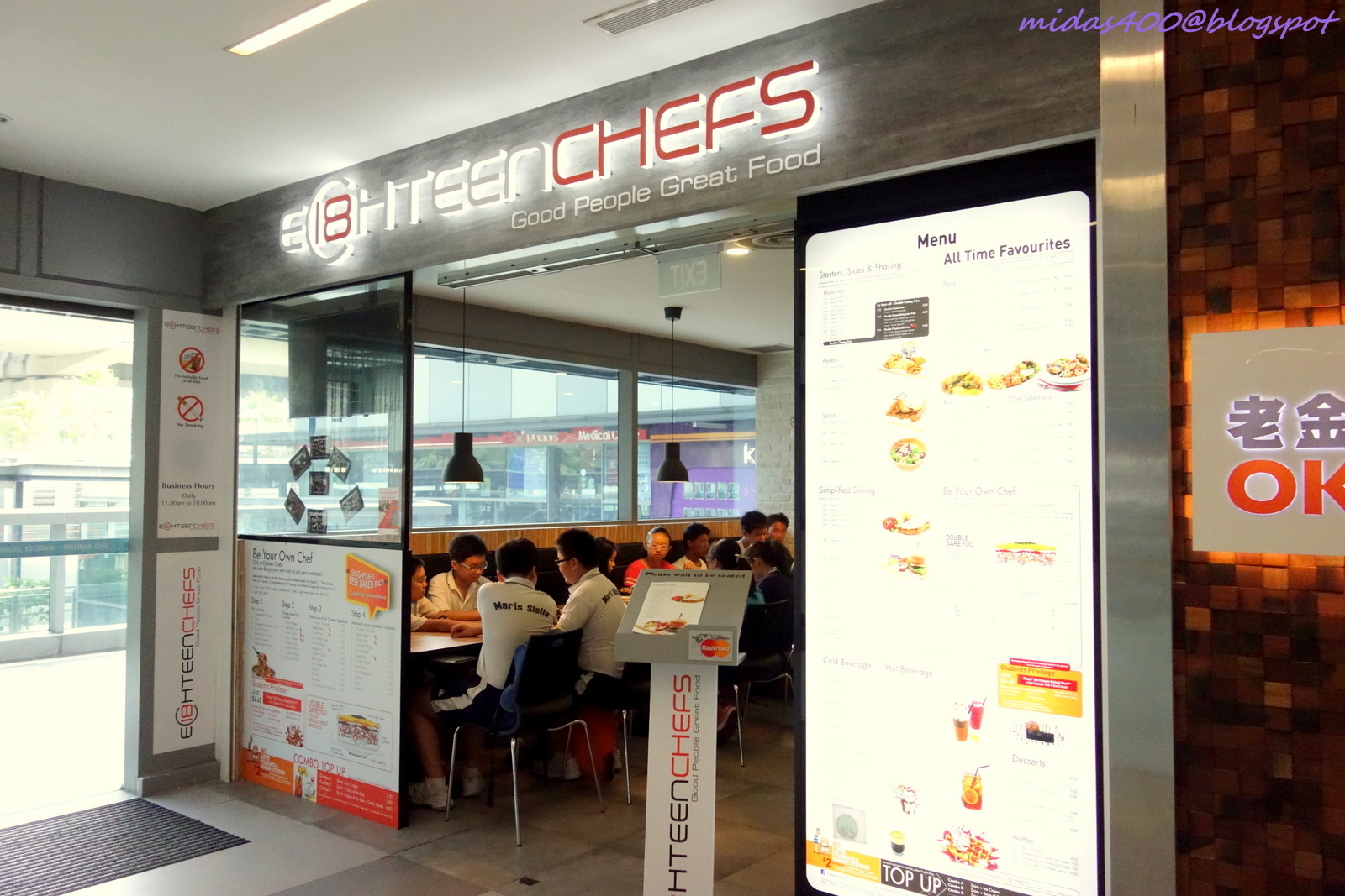 Midas Food n Travel Blog: Late Lunch at Eighteen Chefs @Nex