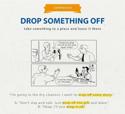 English is everywhere: Drop something off