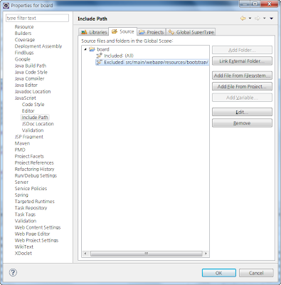 망한 개발자 블로그: [eclipse] javascript validation check 제외 하기