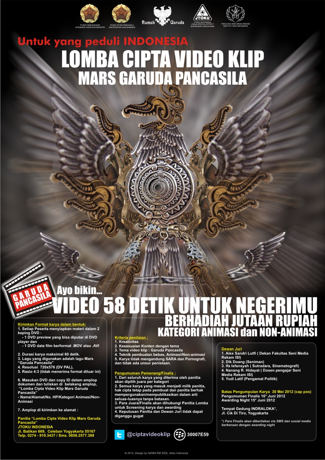 Lomba Cipta Video Klip Mars Garuda Pancasila - INFO LOMBA 2023 ...