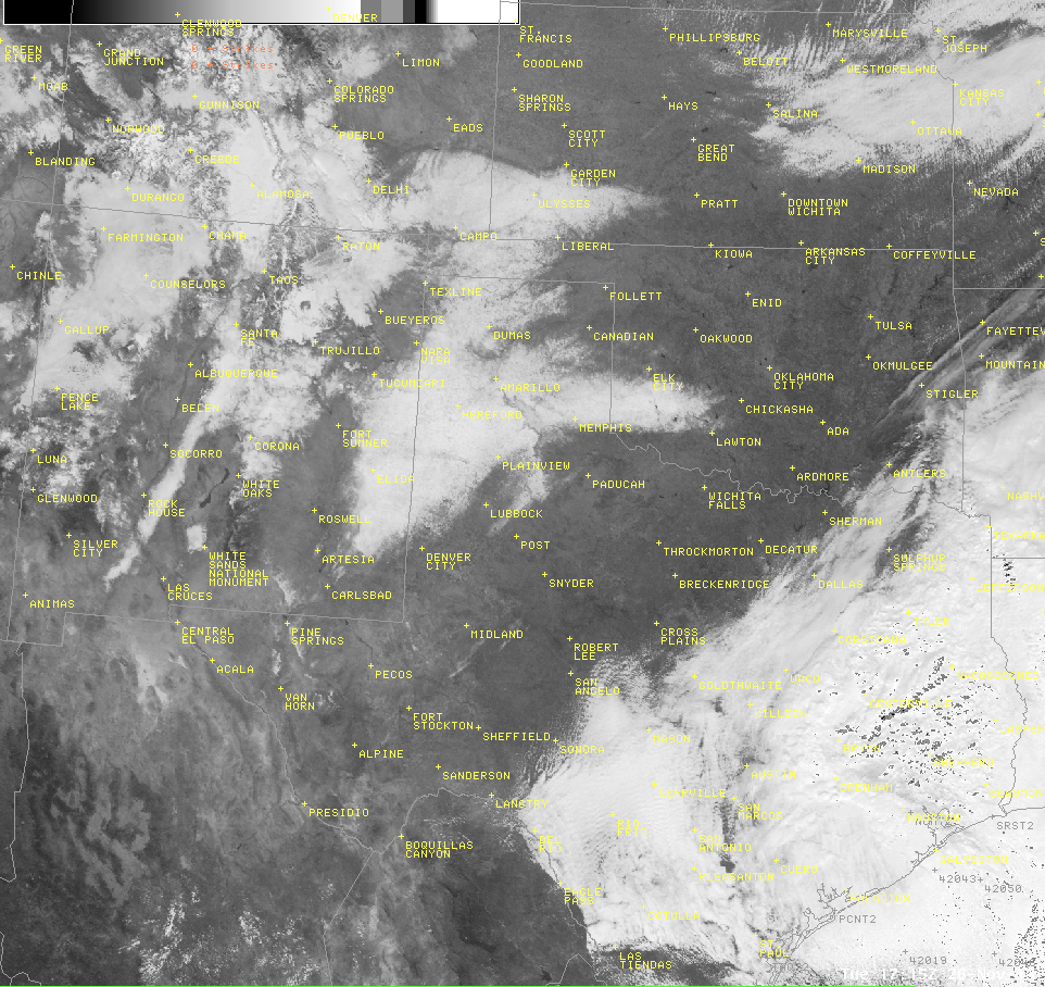 Satellite Images Of The Snow Cover In New Mexico.