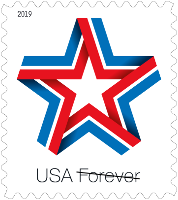 South Florida Postal Blog: Red, White & Blue Star Ribbon Stamp