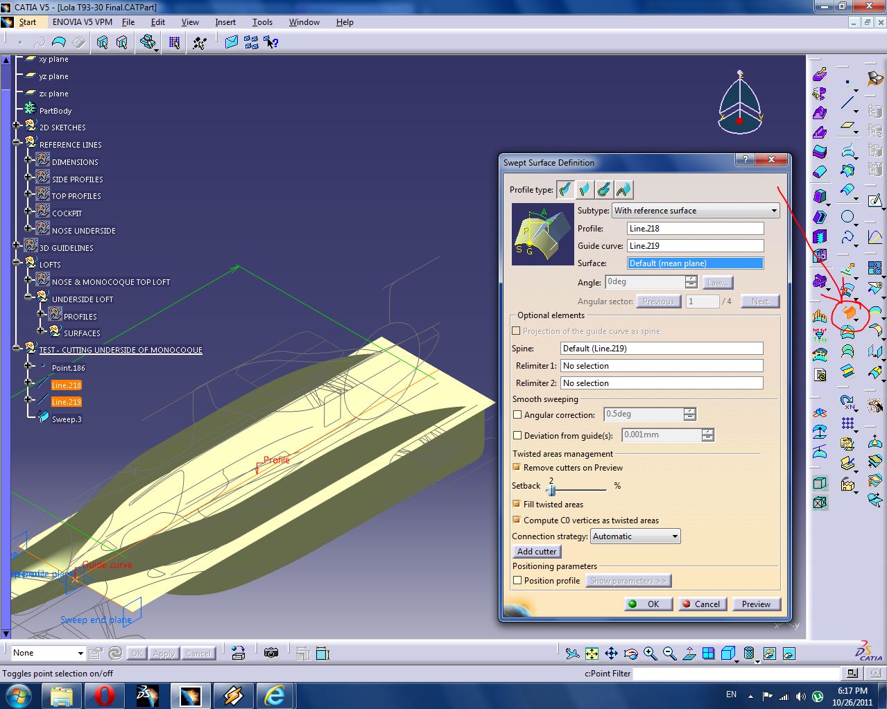 Scratchbuilding a 1/20 scale F1 replica: F1 car design in Catia V5 viii