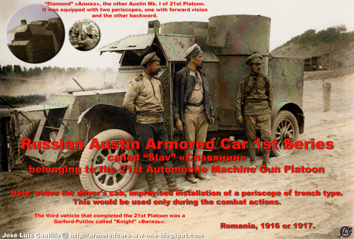 Armored Vehicles of the WWI: Russian Austin Armored Car 1st Series ...