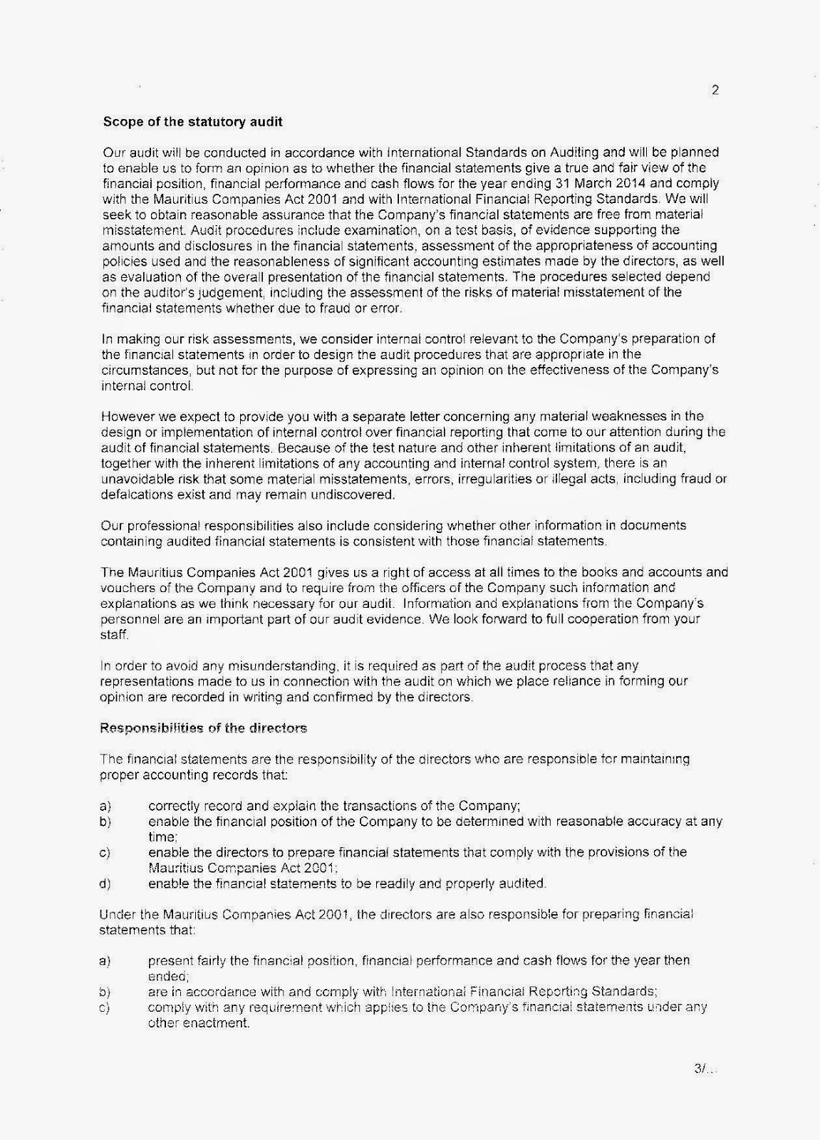 PROMETRICS Finance : Auditing Concepts and Auditing Standards