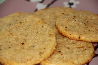 The shady pine: Parmesan, pepper and chilli savoury biscuits