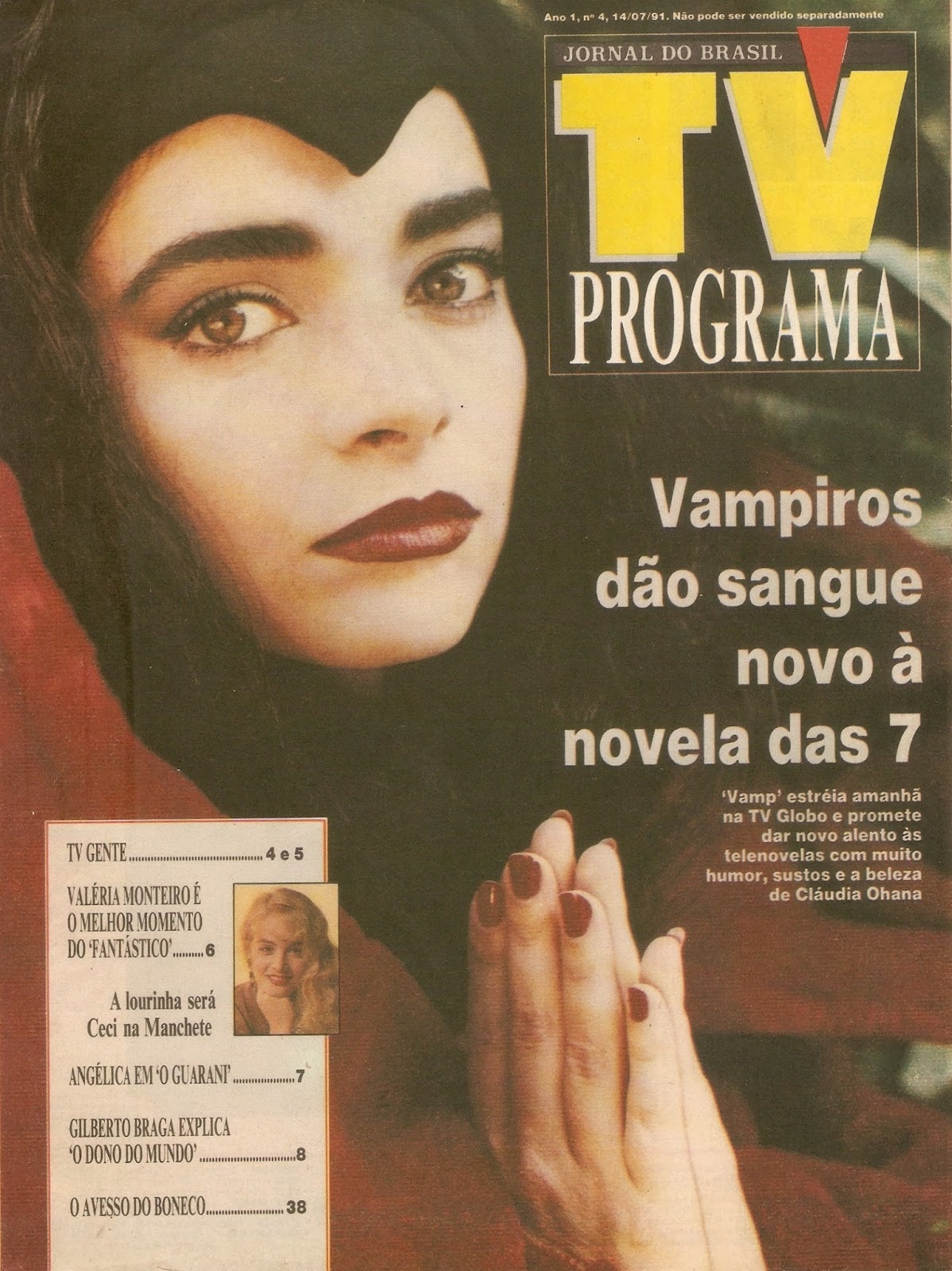 revista amiga & novelas: VAMP - TV GLOBO - 1991
