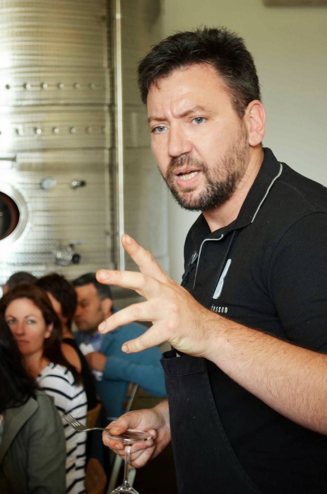 .: Bertus Basson prepared lunch at Oneiric in his outdoor kitchen