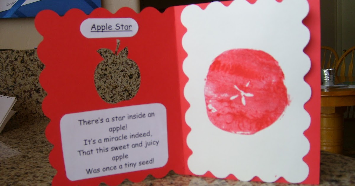 Chipman's Corner Preschool: Apple Star & Poem