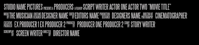 GCSE Media: Year 10: Film poster credits