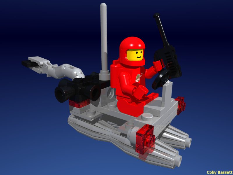 Ray-Traced Lego Mania: 6822 - Space Shuttle