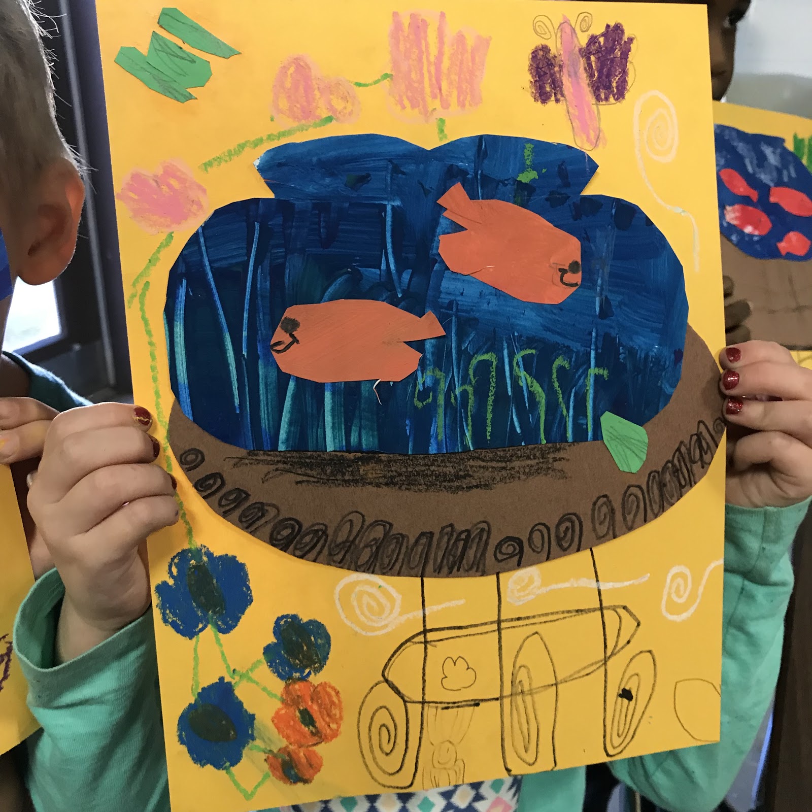 Elements of the Art Room: Kindergarten Matisse Inspired Goldfish