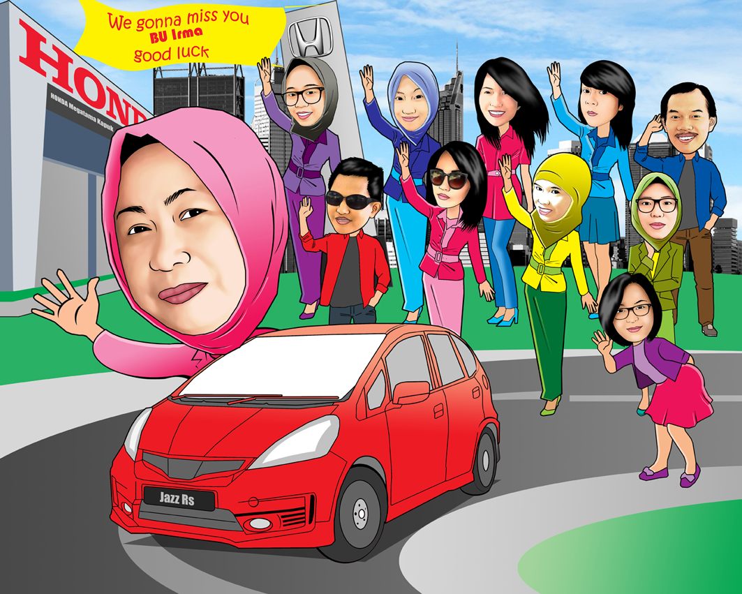 PESAN KARIKATUR MURAH: Karikatur Ramai-ramai