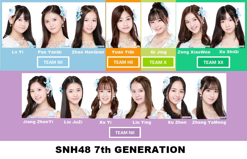 Perkenalkan, 13 Anggota Baru SNH48 Dari Generasi Tujuh