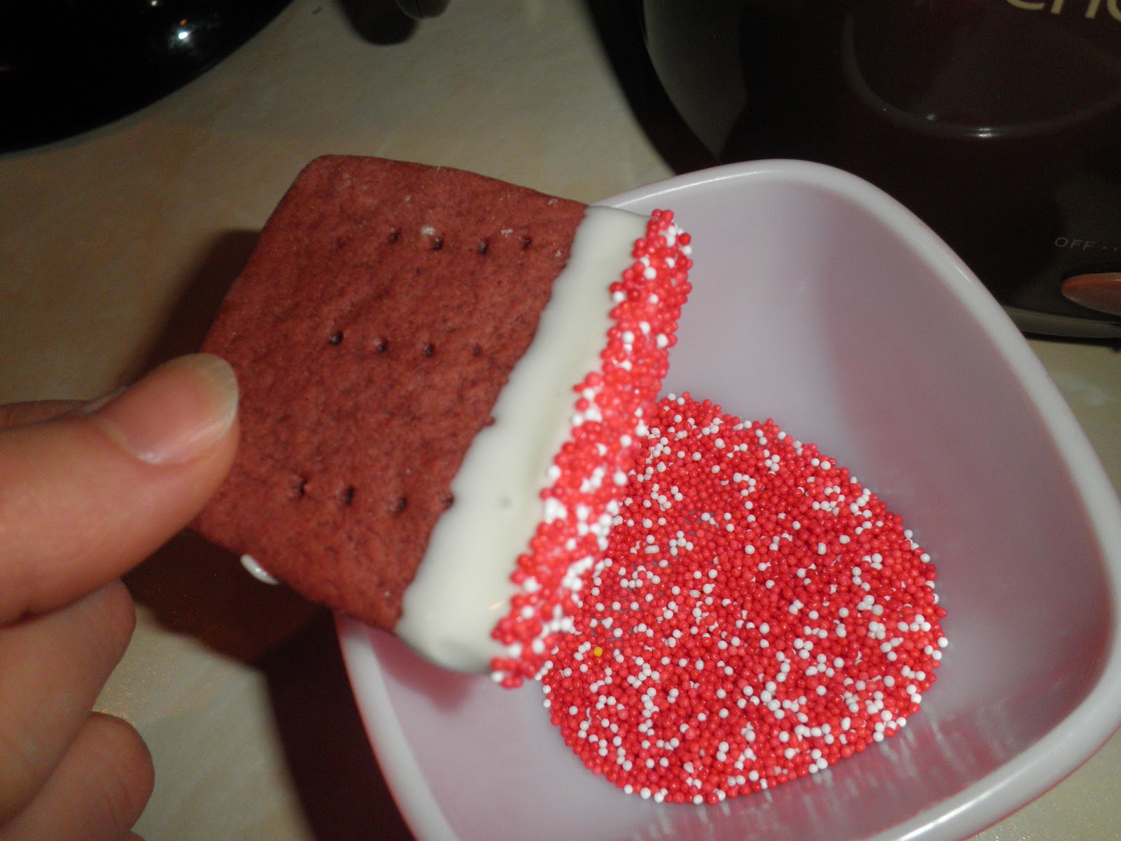 Secrets from the Cookie Princess: White Chocolate Dipped Red Velvet ...