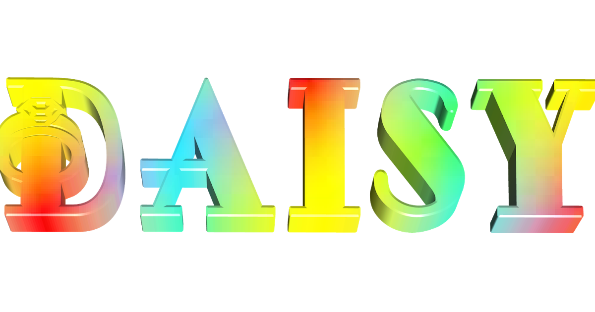 NOMBRES EN 3D: Daisy en 3D