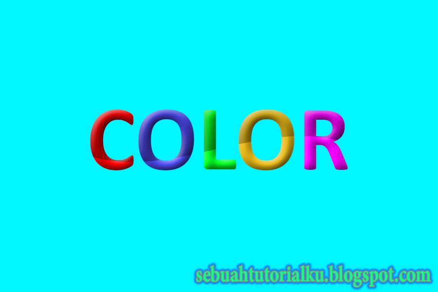 tutorial jozz : Cara Membuat Tulisan Full Color Dengan Photoshop