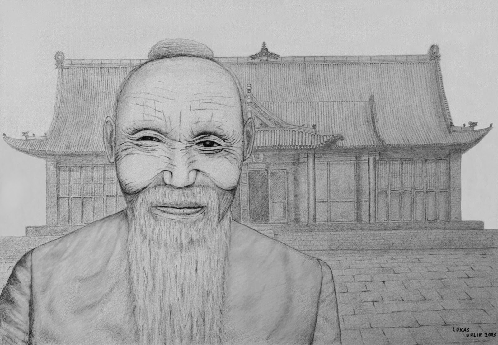 Lukas´s Photos and Graphic Art: Ancient Chinese Scholar - Drawing