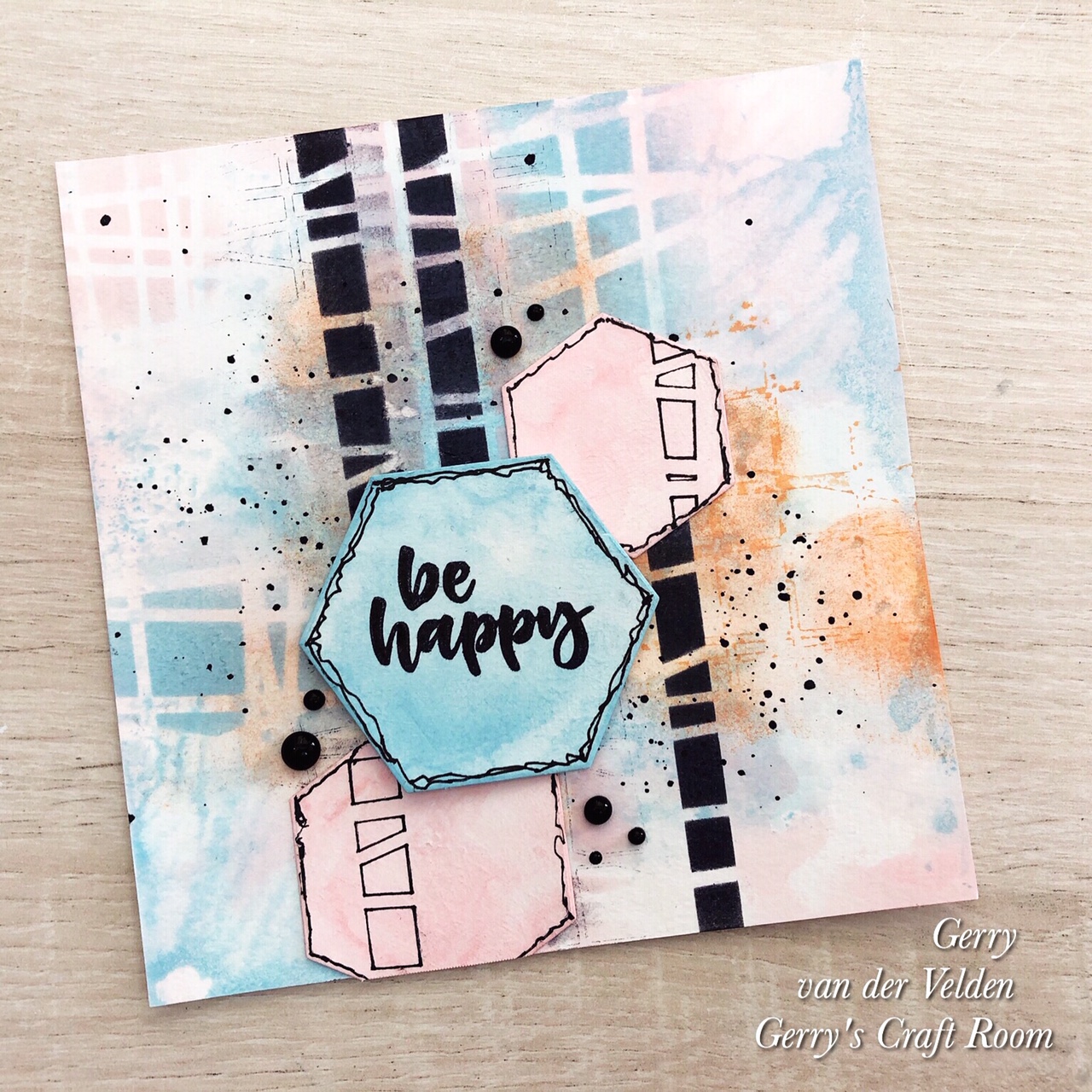 5 Different Ways To Layer With One Stencil - Gerry's Craft Room