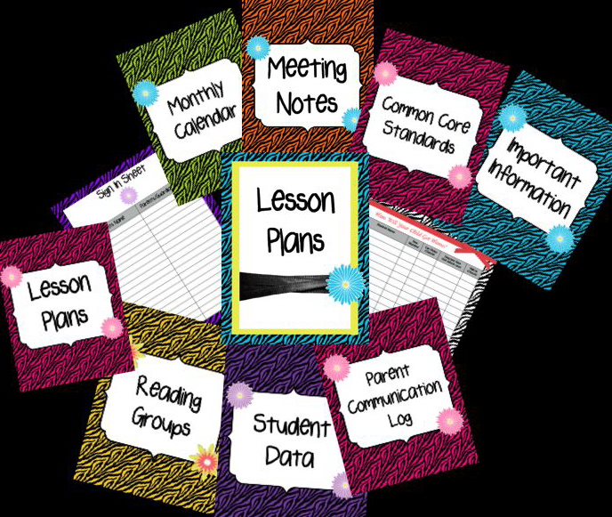 It's a Jungle Out There! A Kindergarten Blog: Zebra Binder/dividers ...