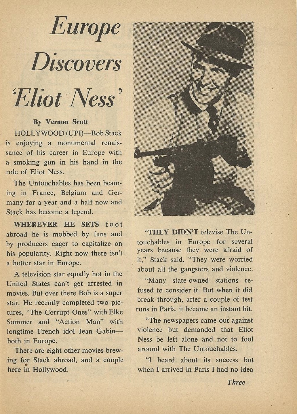 The TV Guide Historian: Robert Stack Article