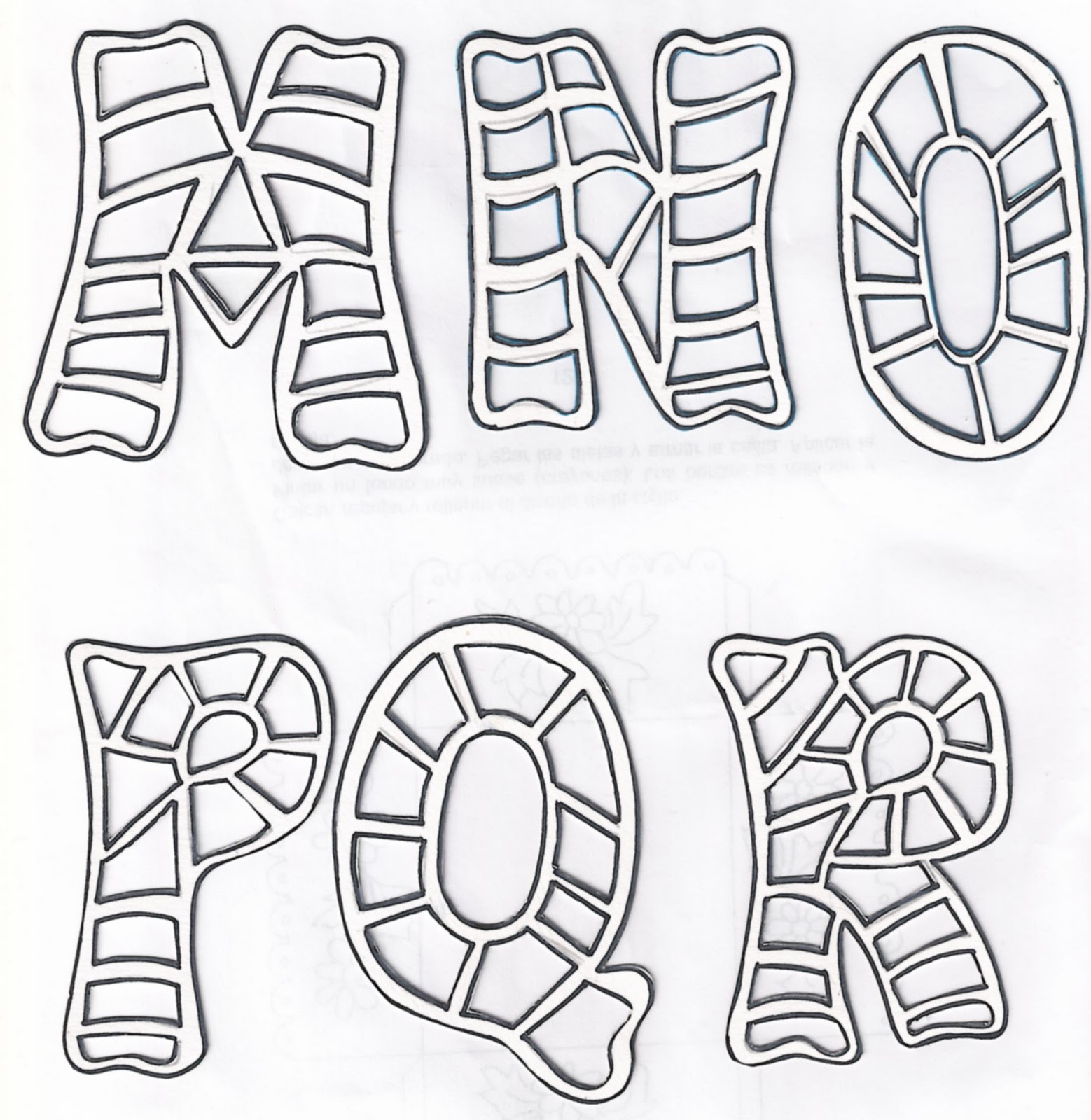 Mis moldes y mas.: LETRAS DE ABC,