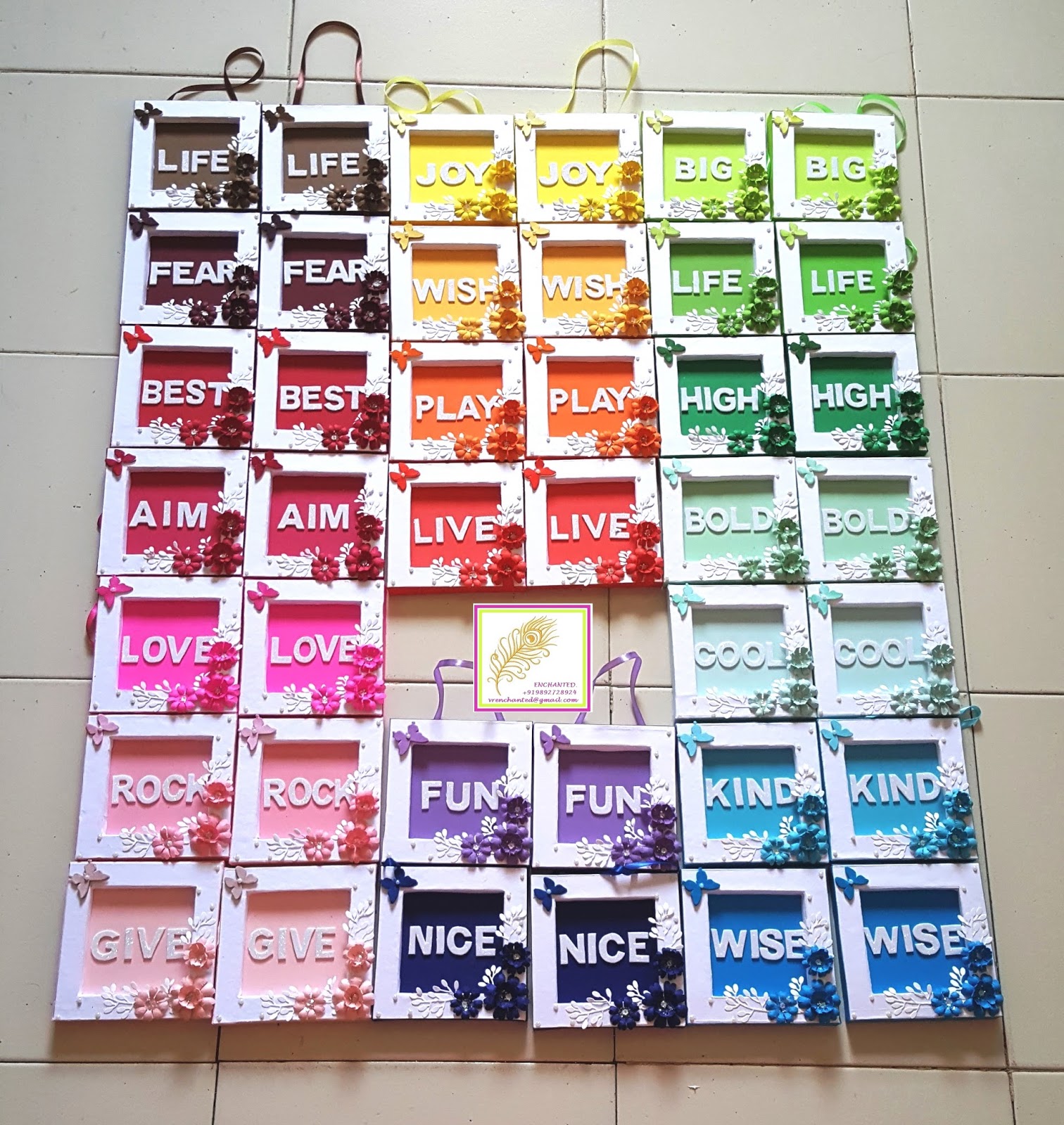 VREnchanted Color, Craft & more....: Motivational Photo Frames/ Shadow ...