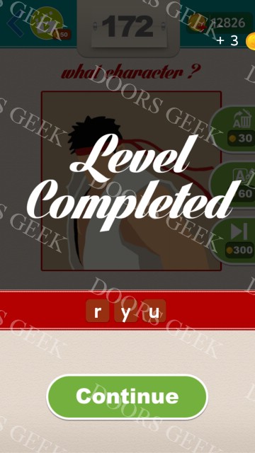 What Character ? Level 172 ~ Doors Geek