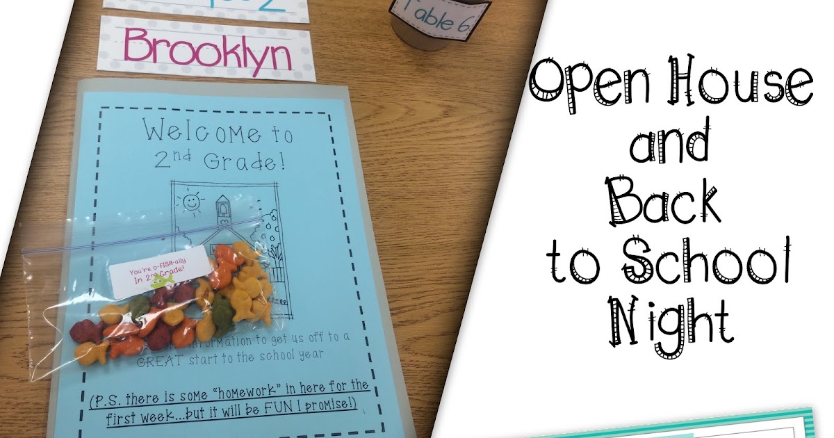 Plain and Simple Primary: Open House (and Back to School Night)