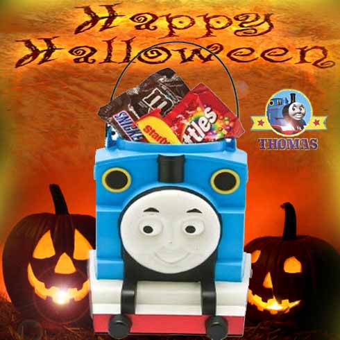 Thomas The Train Halloween Bag Trick Or Treat Candy Pail Toy | Train ...
