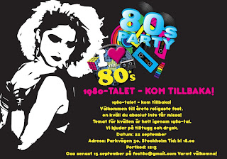 Siri: Inbjudan 80-talsfest!