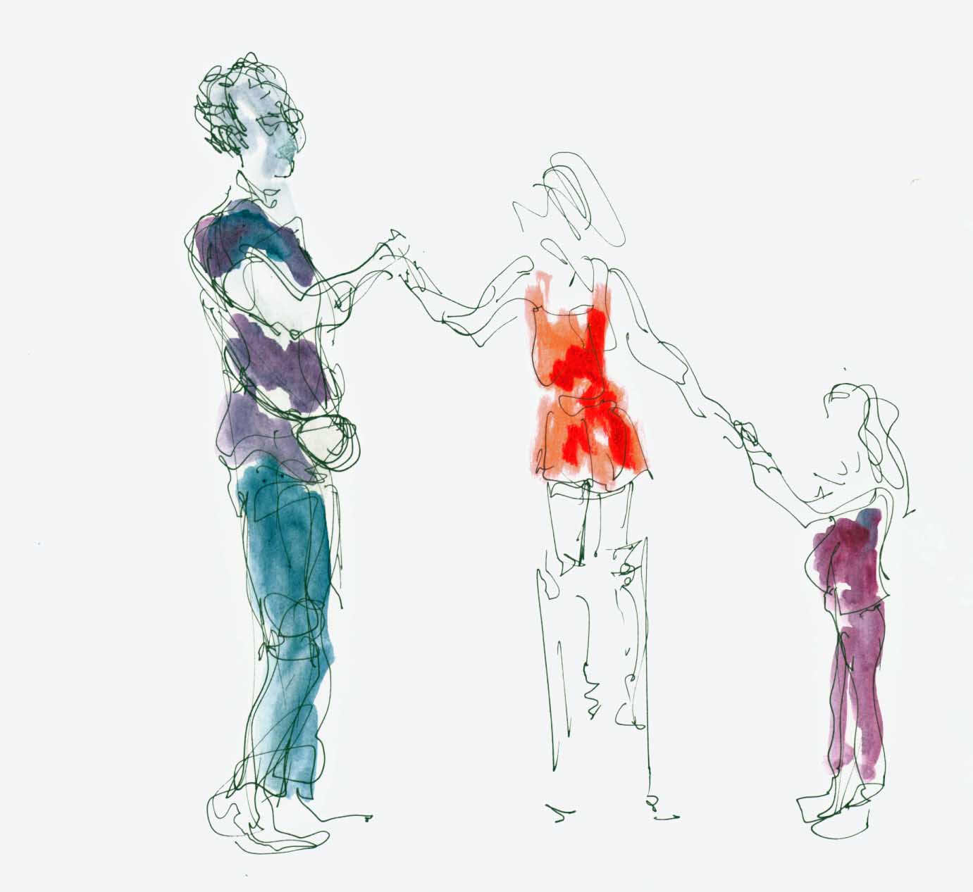 Drawing from an uncomfortable position: Moko jumbie family workshop